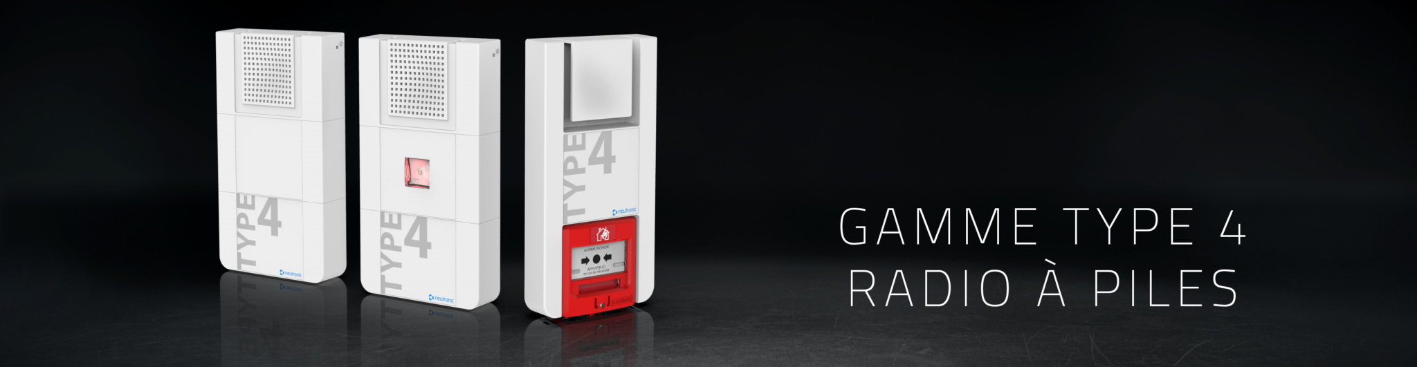 Gamme type 4 radio à piles - Neutronic